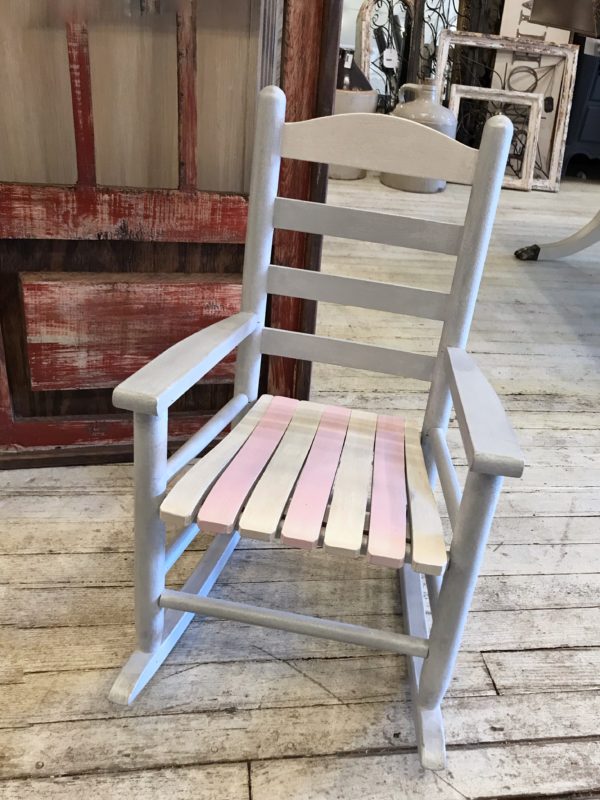 PASTEL PAINTED CHILD’S ROCKER - SuitePieces