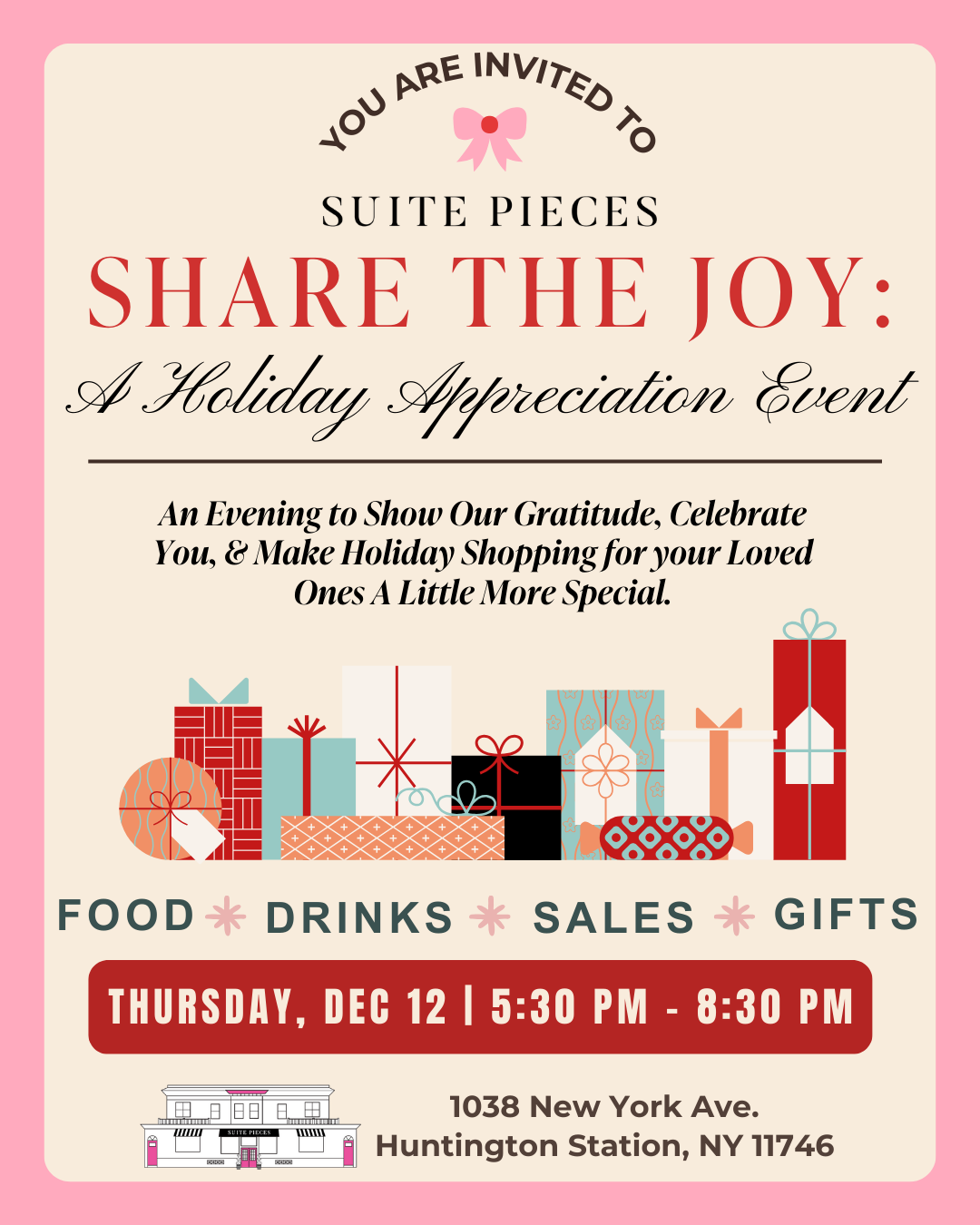 Share the Joy: A Holiday Appreciation Event - SuitePieces